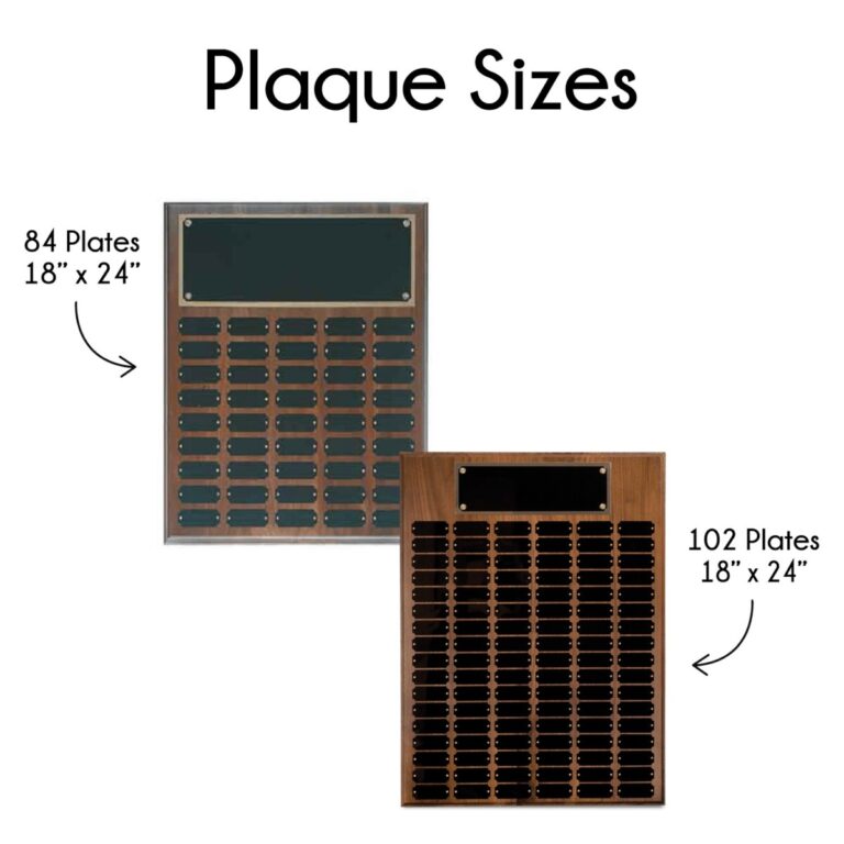 Genuine Walnut Perpetual Plaque — Rex Trophies