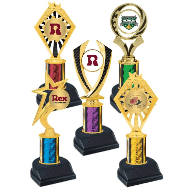 Custom Insert Figure on Column Trophy — Rex Trophies