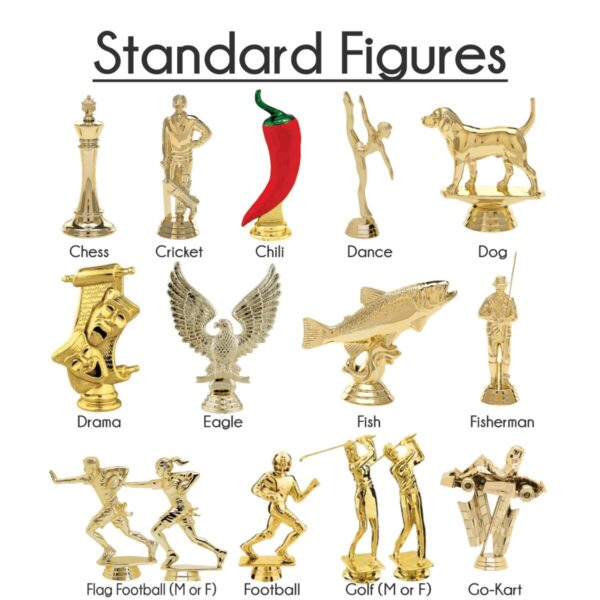 Standard Figure on Wide Column Trophy — Rex Trophies