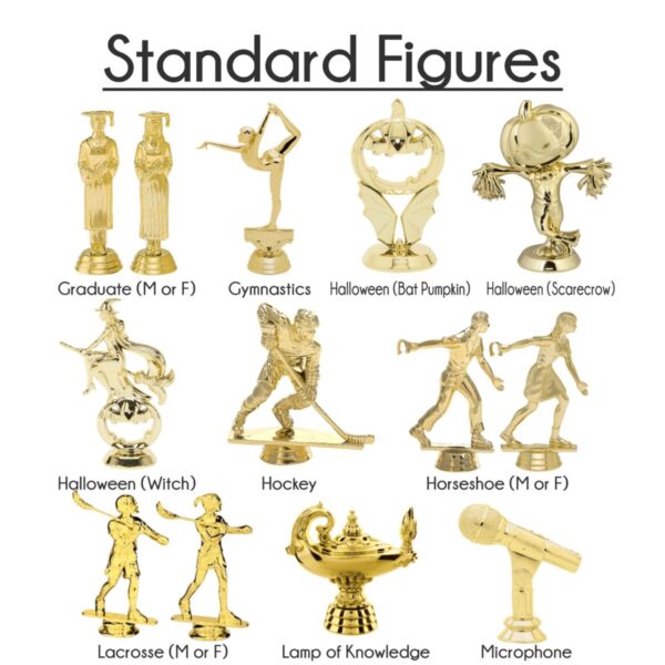 Standard Figure on Wide Column Trophy — Rex Trophies