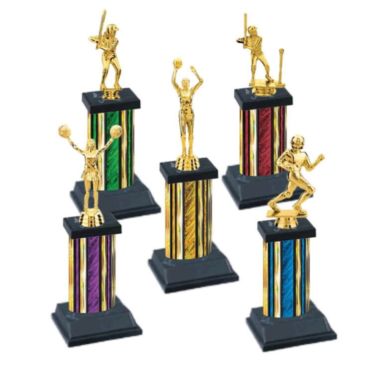 Figure on Wide Column Trophy — Rex Trophies