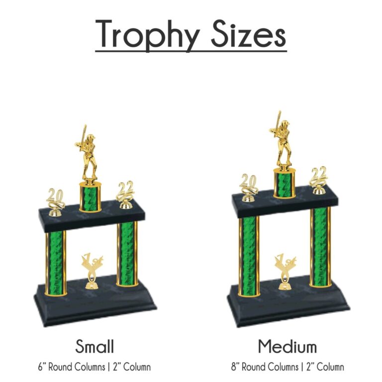 Two-Tier Round Column Trophy — Rex Trophies