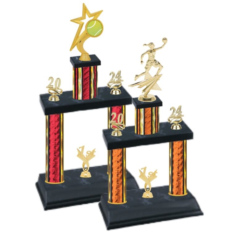 Two-Tier Wide Column Trophy — Rex Trophies