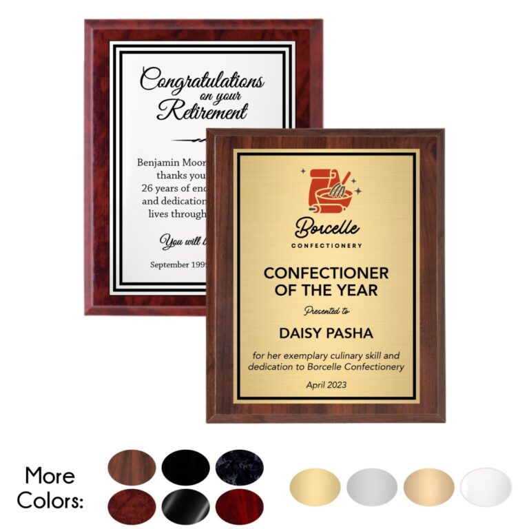 Customizable Plaques — Rex Trophies