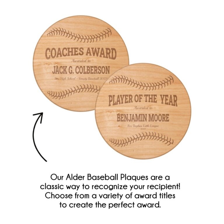 Alder Baseball Plaque — Rex Trophies